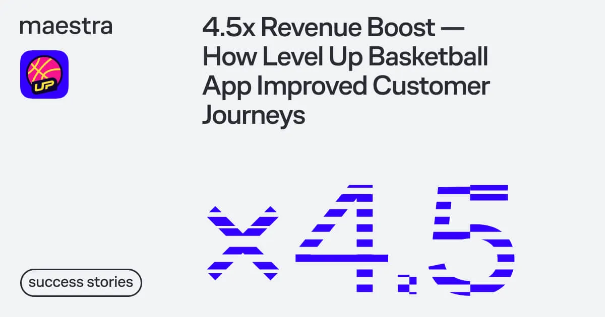 4.5x Revenue Boost — How Level Up Basketball App Improved Customer Journeys